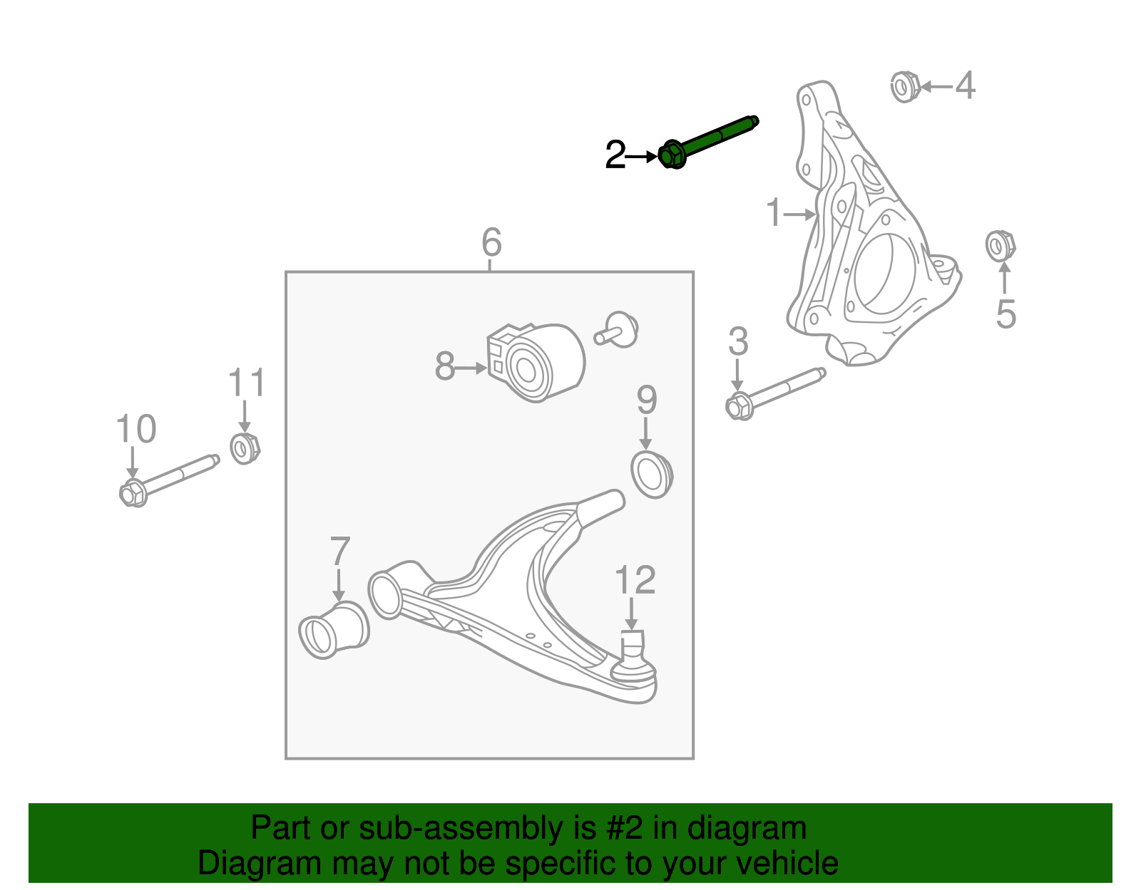 Genuine Knuckle Upper Bolt for 2011 Saab 9-5 | Part# 24430521 | Over 30 ...