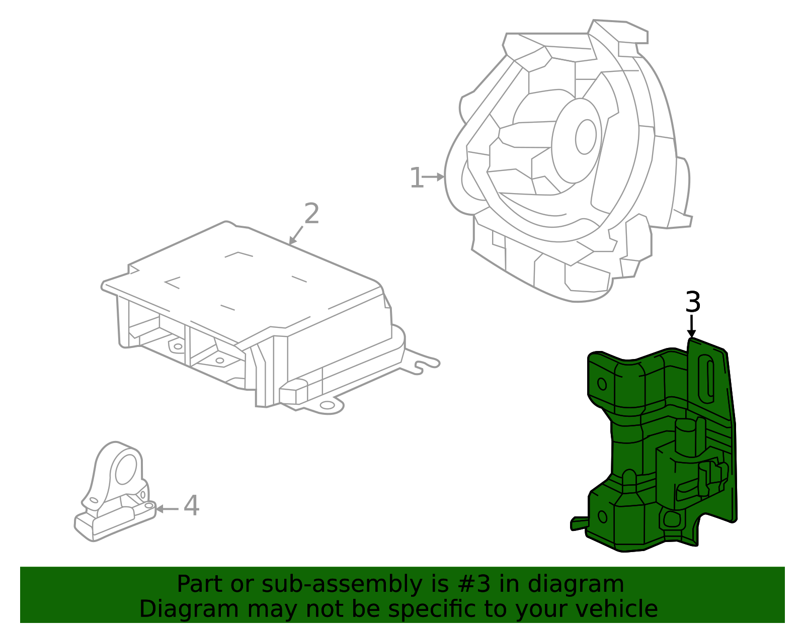 2022-2025 Honda Civic Sensor Assy., Fr. Crash (front Impact Sensor ...