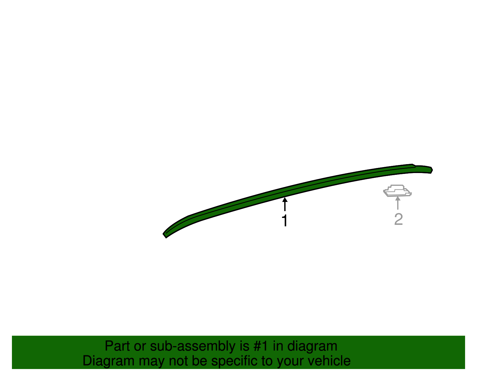 75555-07010-B0 - Drip Molding 2013-2014 Toyota Avalon | Bam Wholesale Parts