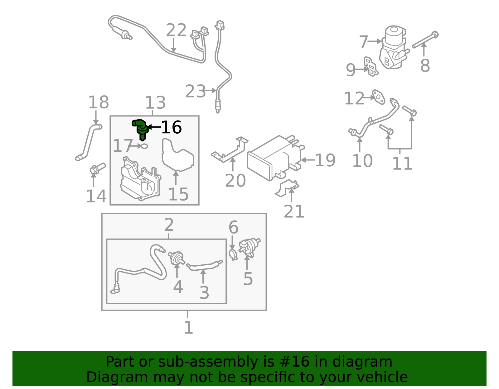L3K9-13-890 - PCV Valve 2006-2013 Mazda | Mazda Parts.US