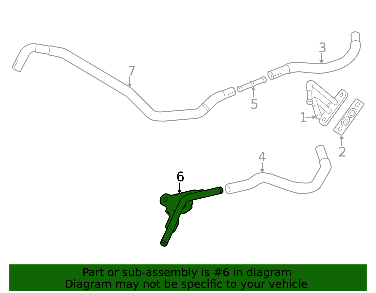16028-25010 - Turbocharger Coolant Line Toyota San Diego Parts