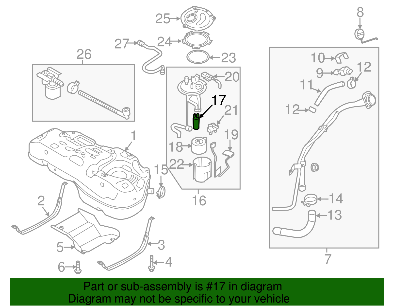 31111-2S000 - Fuel Pump 2011-2013 Kia Sportage | Kia.Parts Store