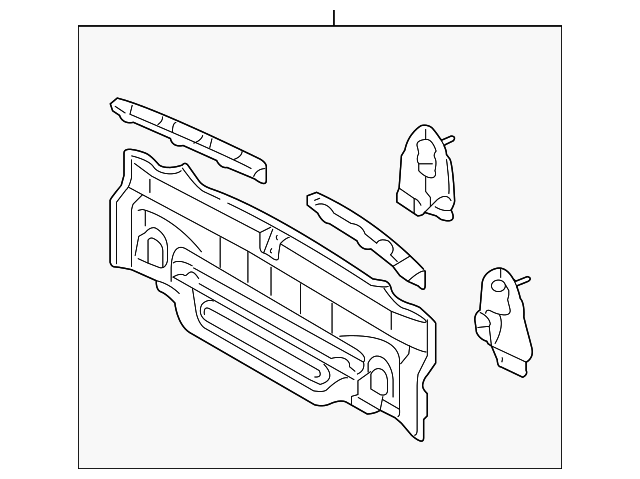 2007-2011 Toyota Camry Rear Body Panel 58307-06100 | Toyota Parts Center