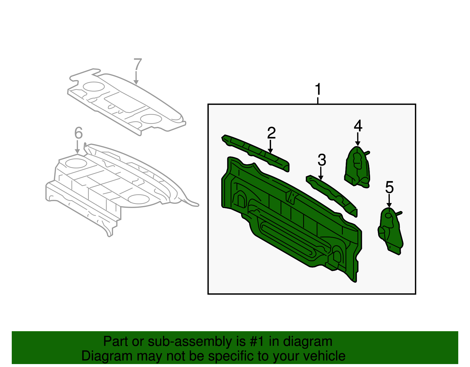 2007-2011 Toyota Camry Rear Body Panel 58307-06100 | OEM Parts Online