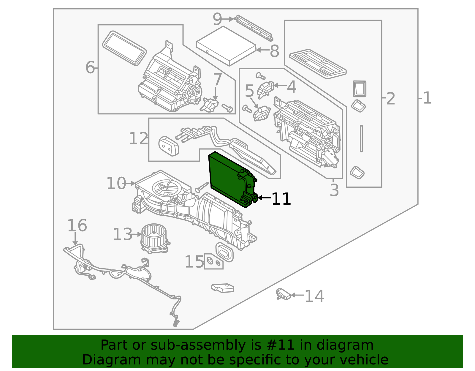 2021-2025 Ford Bronco | Evaporator Core | MB3Z-19860-A | Walls' Ford Parts