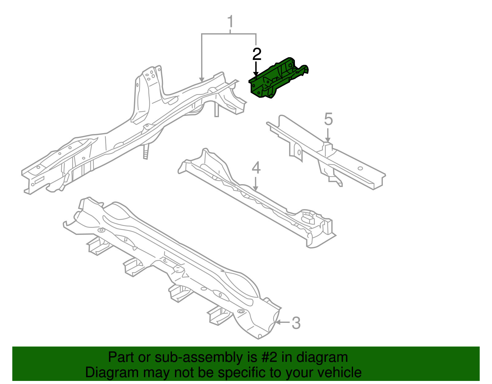 G5520-5AAMA - Rail End - 2015-2020 Nissan Murano | World OEM Parts Nissan