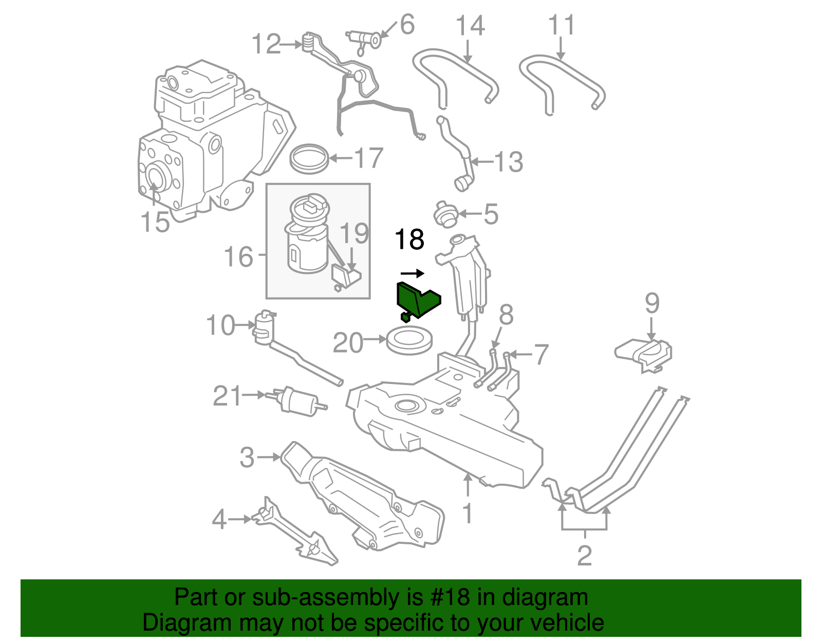 1J0-919-673-S - Fuel Tank Sending Unit 2002-2008 Volkswagen ...