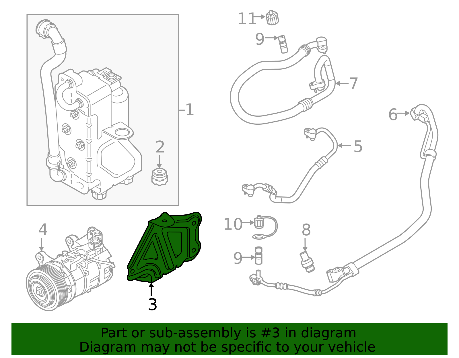2019-2025 BMW 2019-2024 BMW - Condenser Mount Bracket 64-21-9-399-989 ...