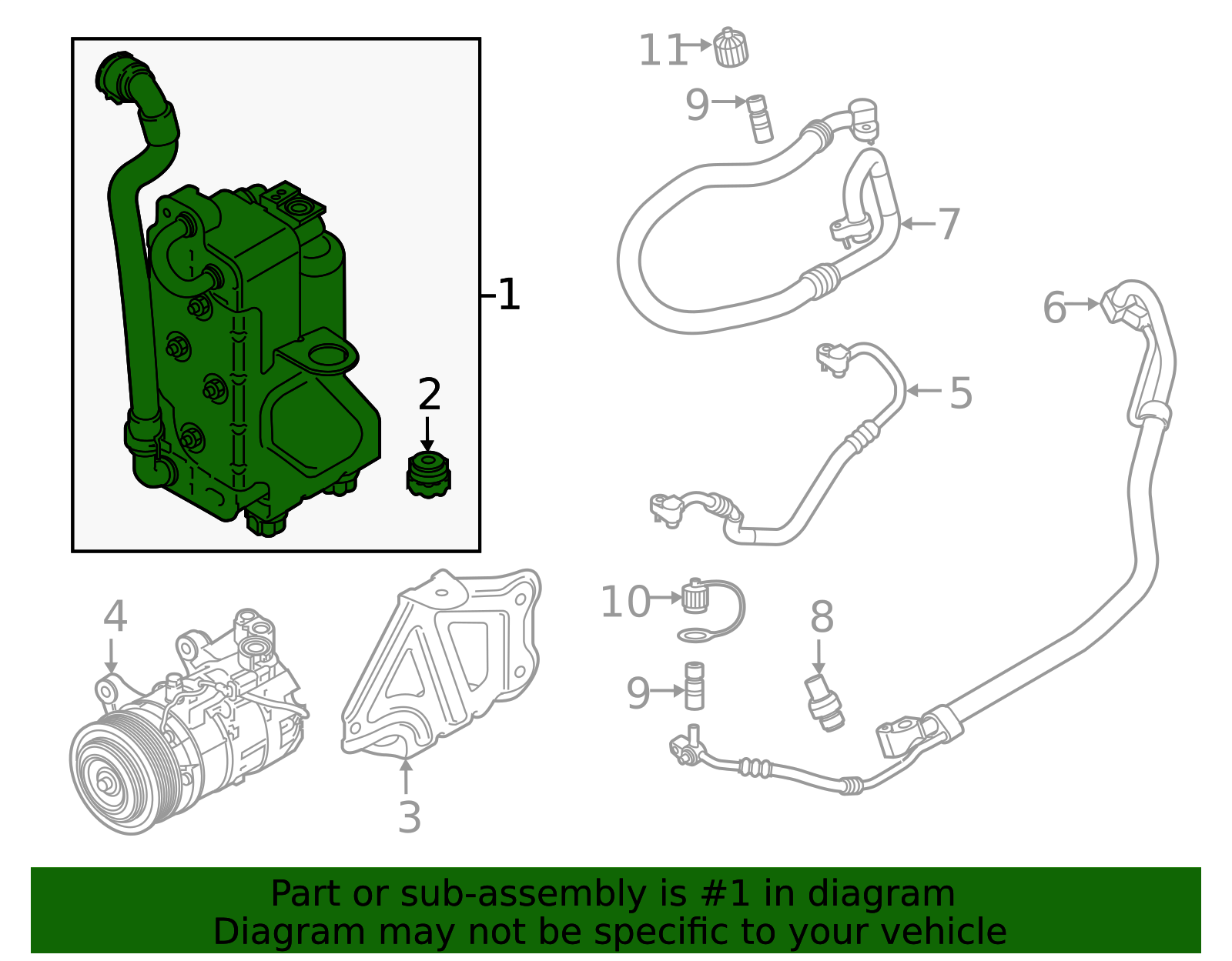 64536847989 - Condenser (64-53-6-847-989) | BMW of South Atlanta Parts