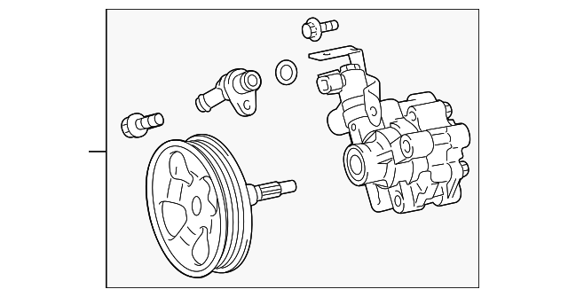 Genuine Toyota Power Steering Pump part# 44310-60542 for 2010-2024 ...