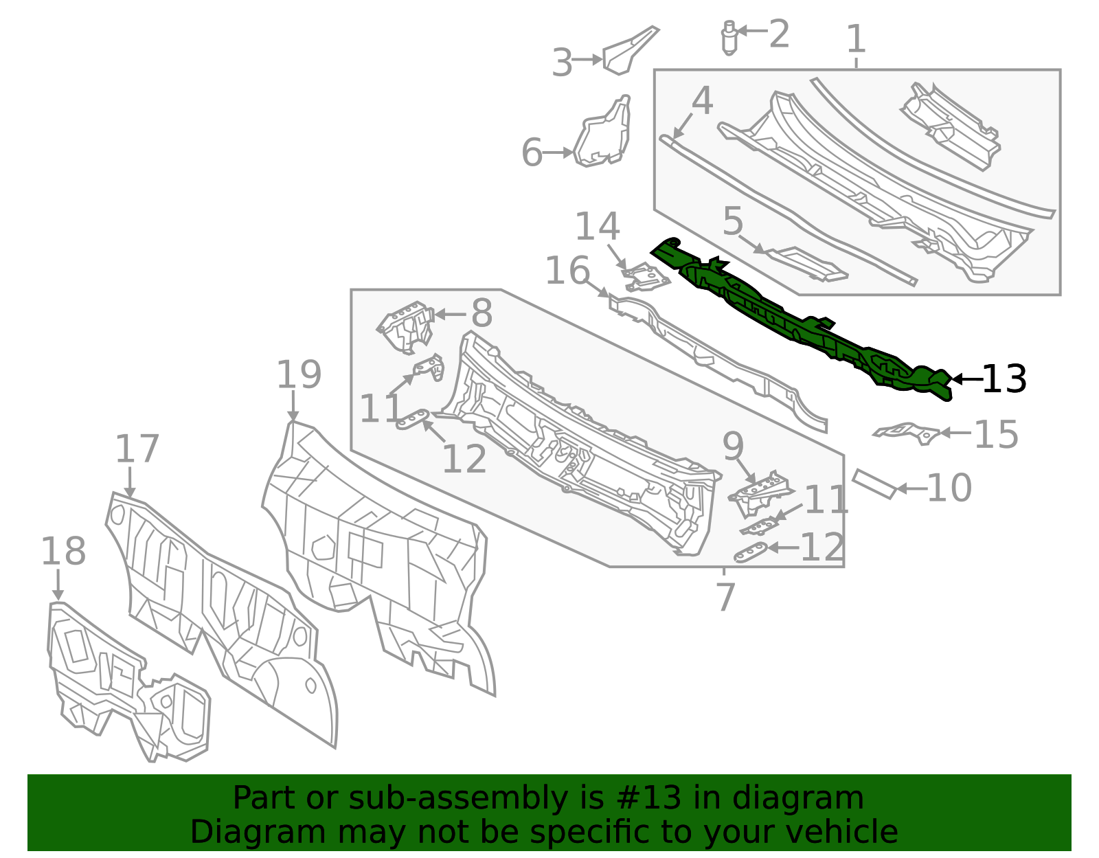 55701-0R030 - Cowl Top Panel 2013-2018 Toyota RAV4 | Bam Wholesale Parts