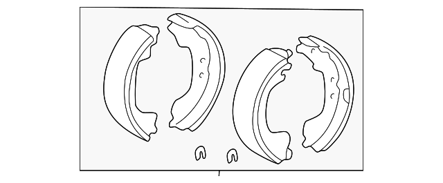 1987-2004 Toyota Brake Shoes 04495-35230 | OEM Parts Online