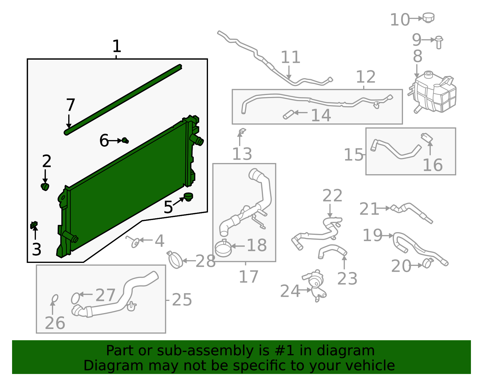 Original 2021-2025 Ford Radiator Assembly MB3Z-8005-A | Levittown Ford ...