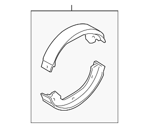 34416790186 - 2009-2017 BMW Park Brake Shoes (34-41-6-790-186) | BMW of ...