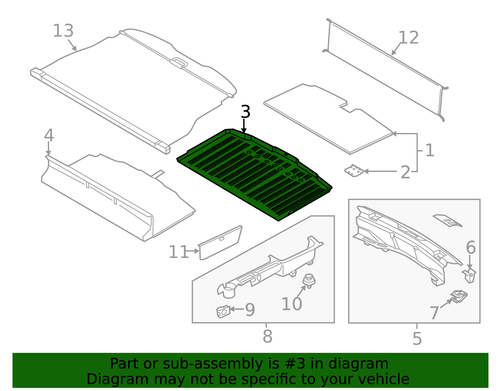 2020-2025 Ford Explorer | Liner | LB5Z-6111600-AA | Walls' Ford Parts