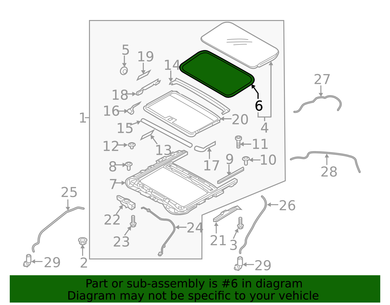 81613-3E010 - High-Quality Sunroof Seal for 2017-2022 Genesis G90 ...