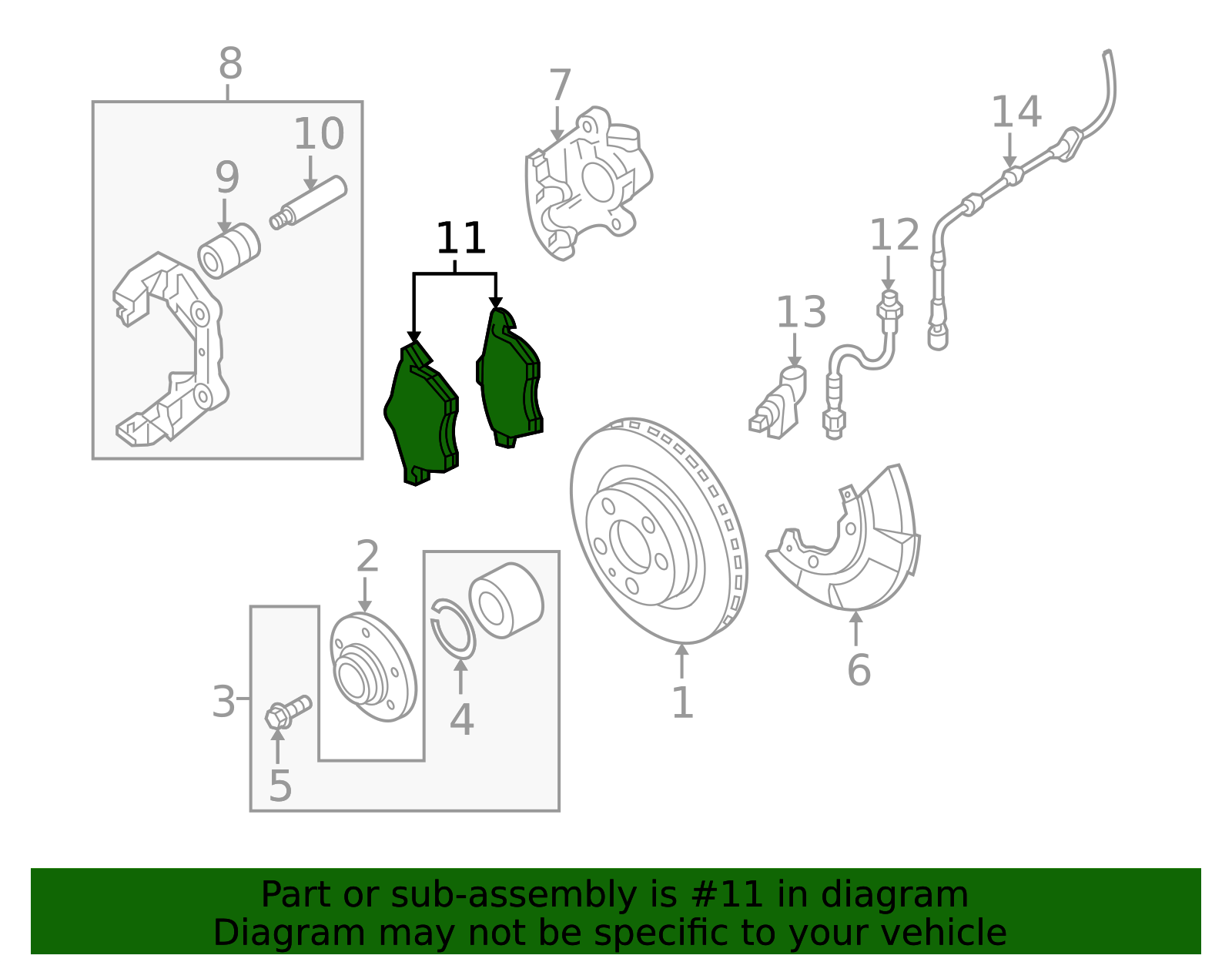1J0-698-151-Q - Brake Pads 2000-2006 Audi | Audi OEM Parts