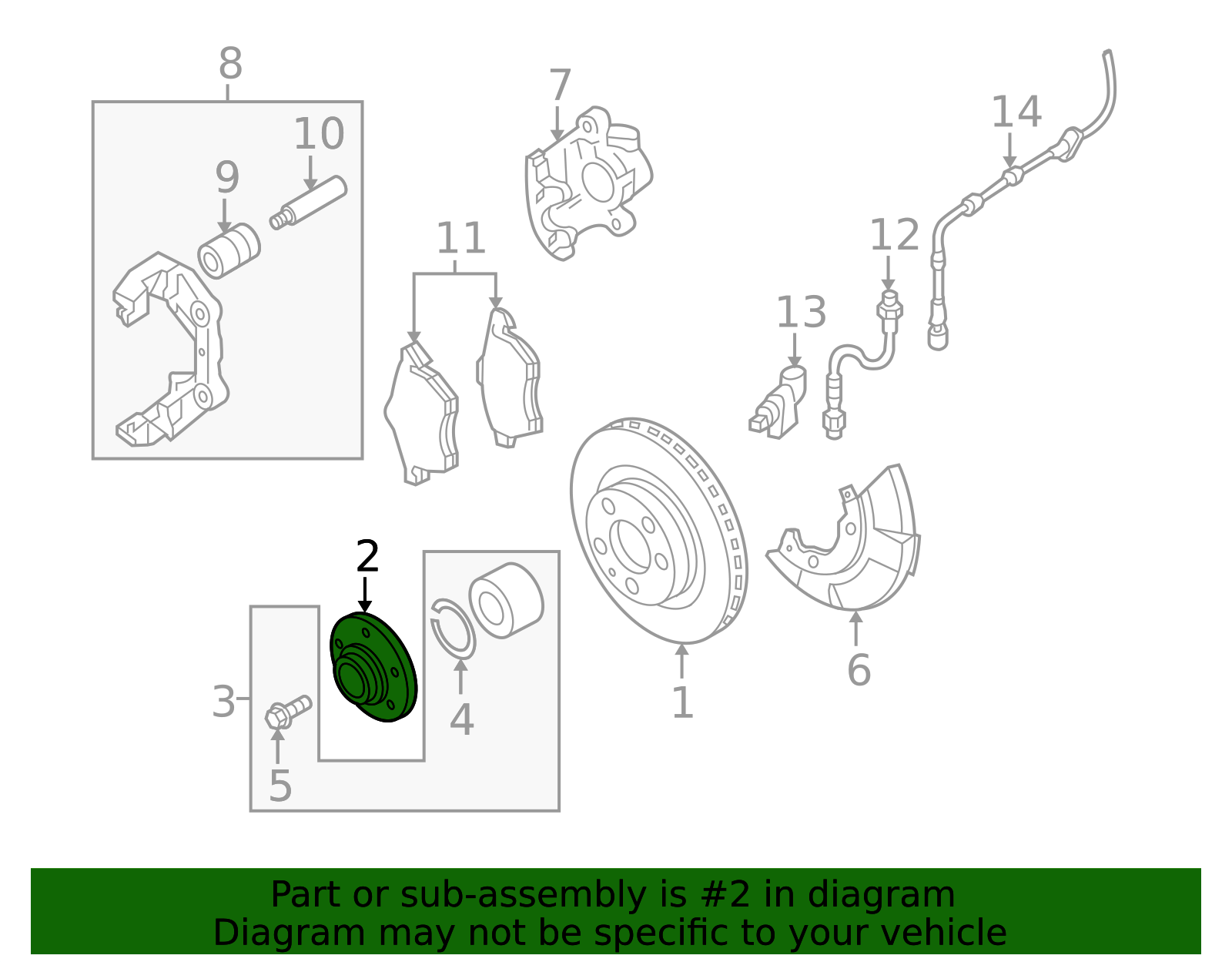 8N0-407-613-A - Hub 2000-2006 Audi | Audi OEM Parts