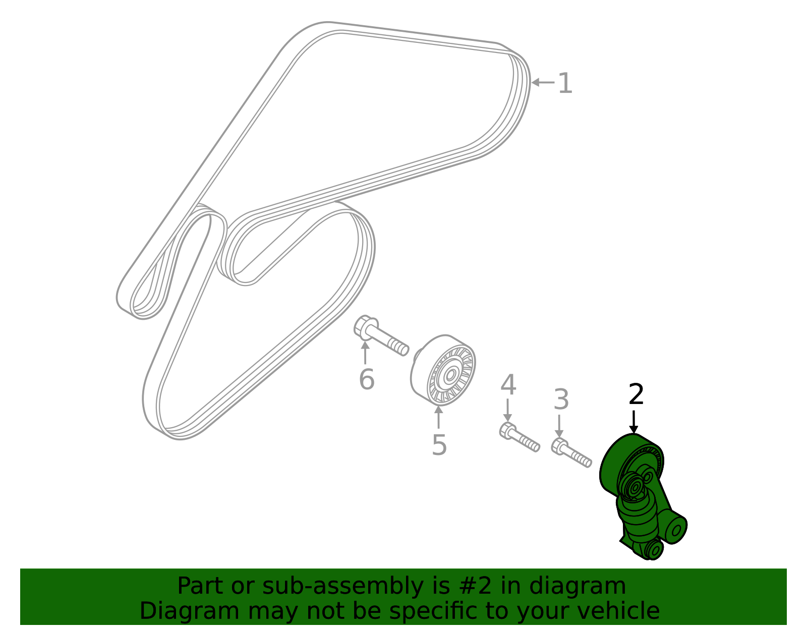 2006-2025 Hyundai Accessory Drive Belt Tensioner Assembly 25281-3C100 ...