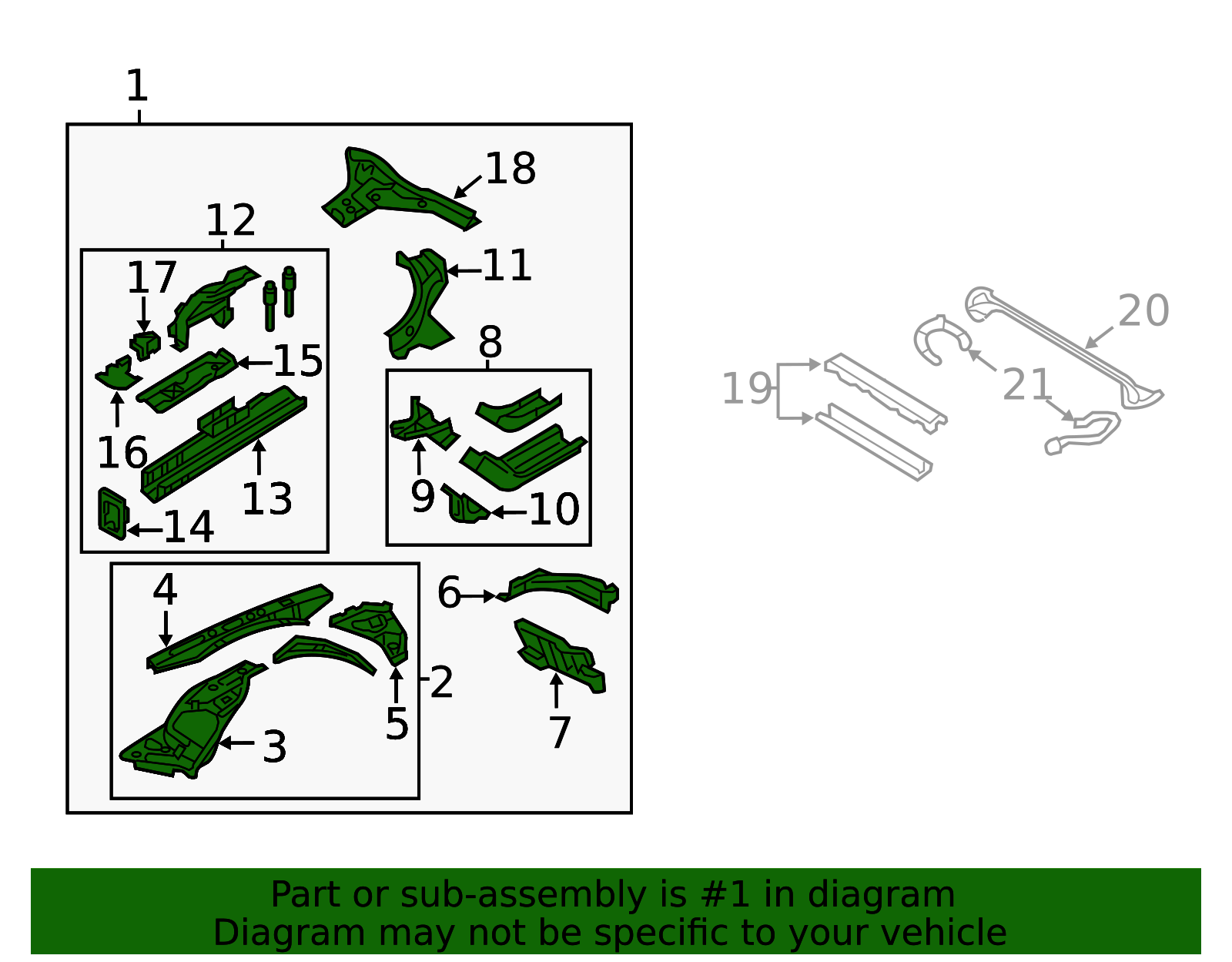 2004-2011 Mazda RX-8 Apron/Rail Assembly FE01-54-200 | QuirkParts