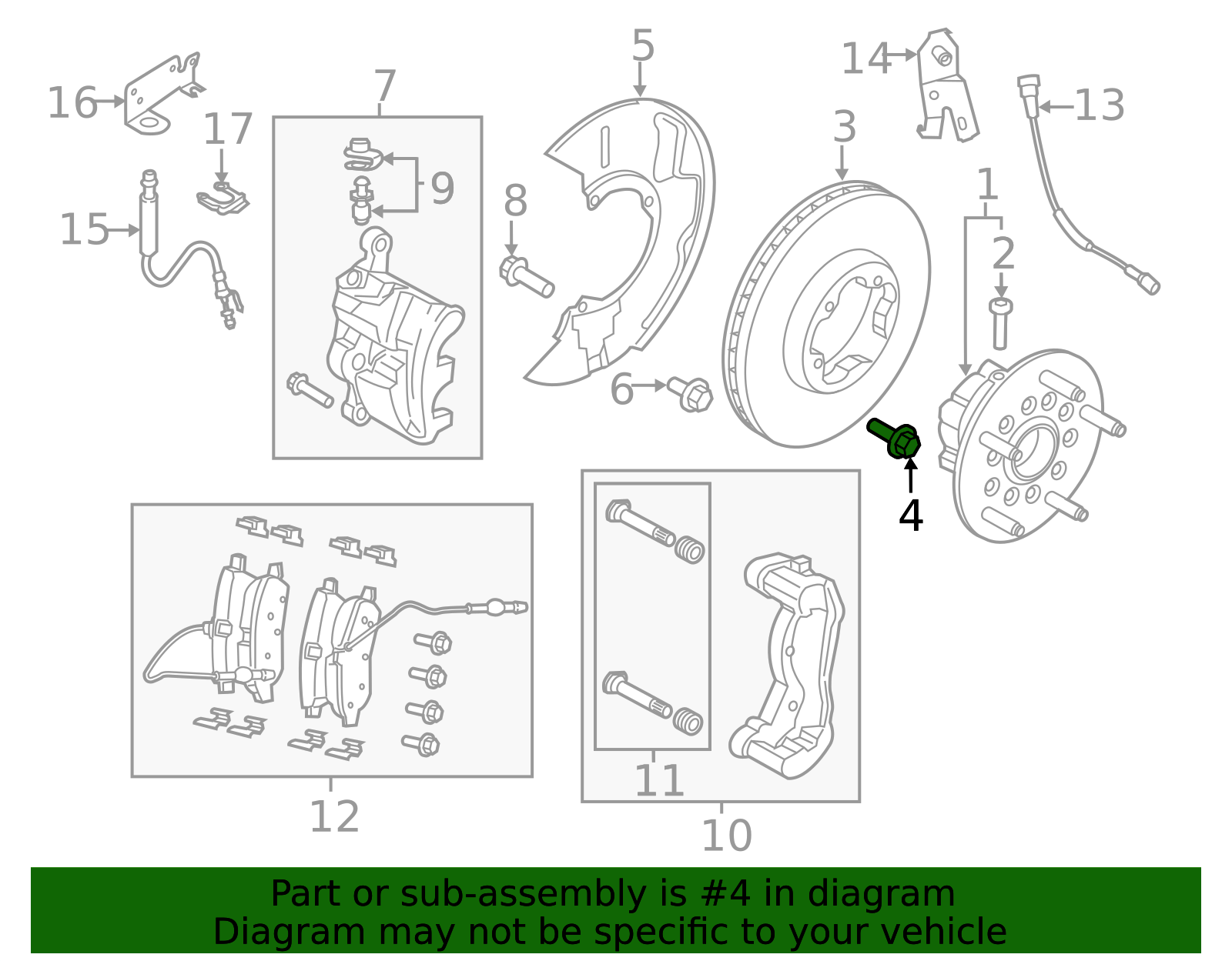 W717146-S439 - Rotor Bolt 2015-2025 Ford | Ford Parts Direct
