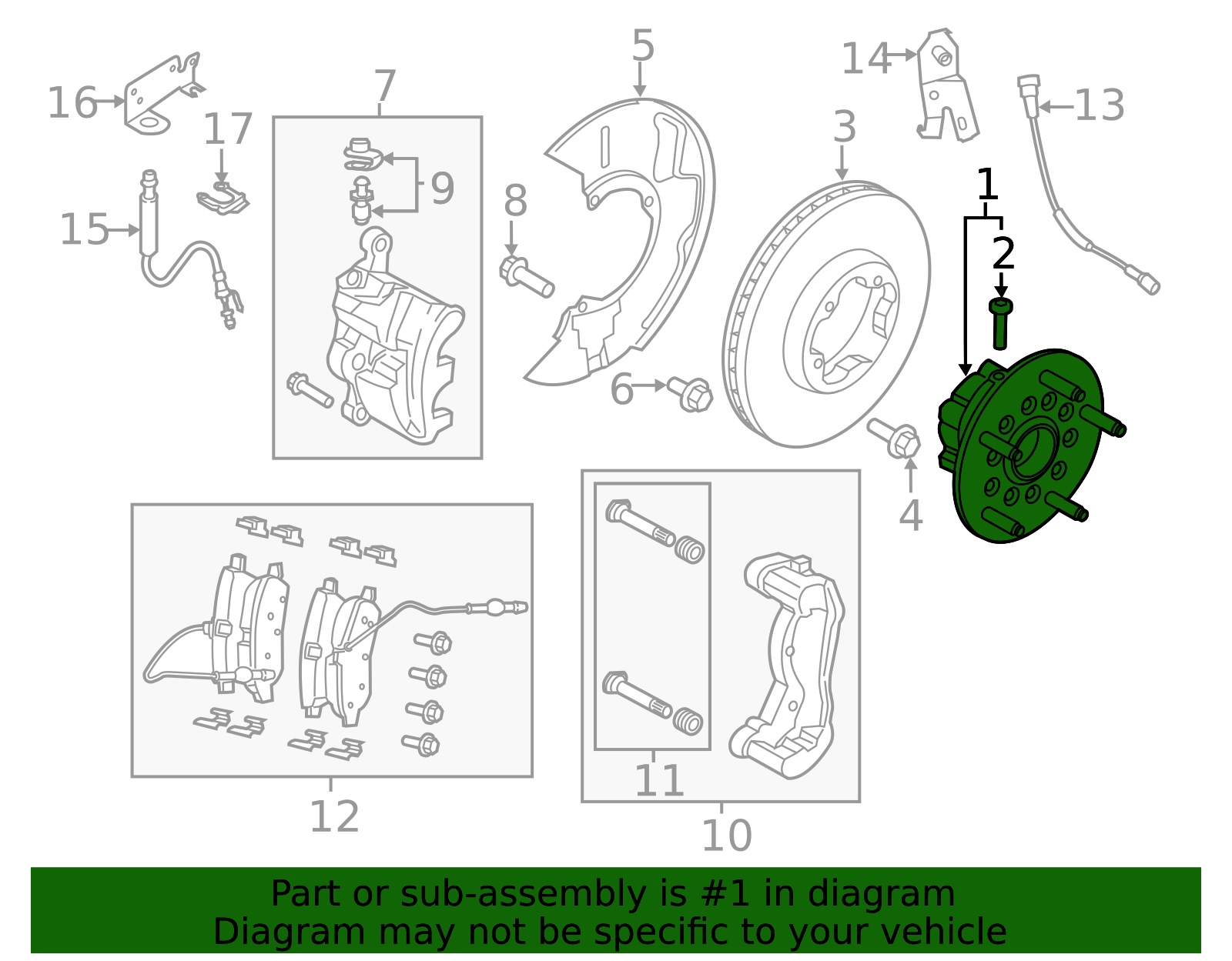 2020-2025 Ford Motorcraft™ Hub Assembly HUB-611 | Awesome Parts Ford