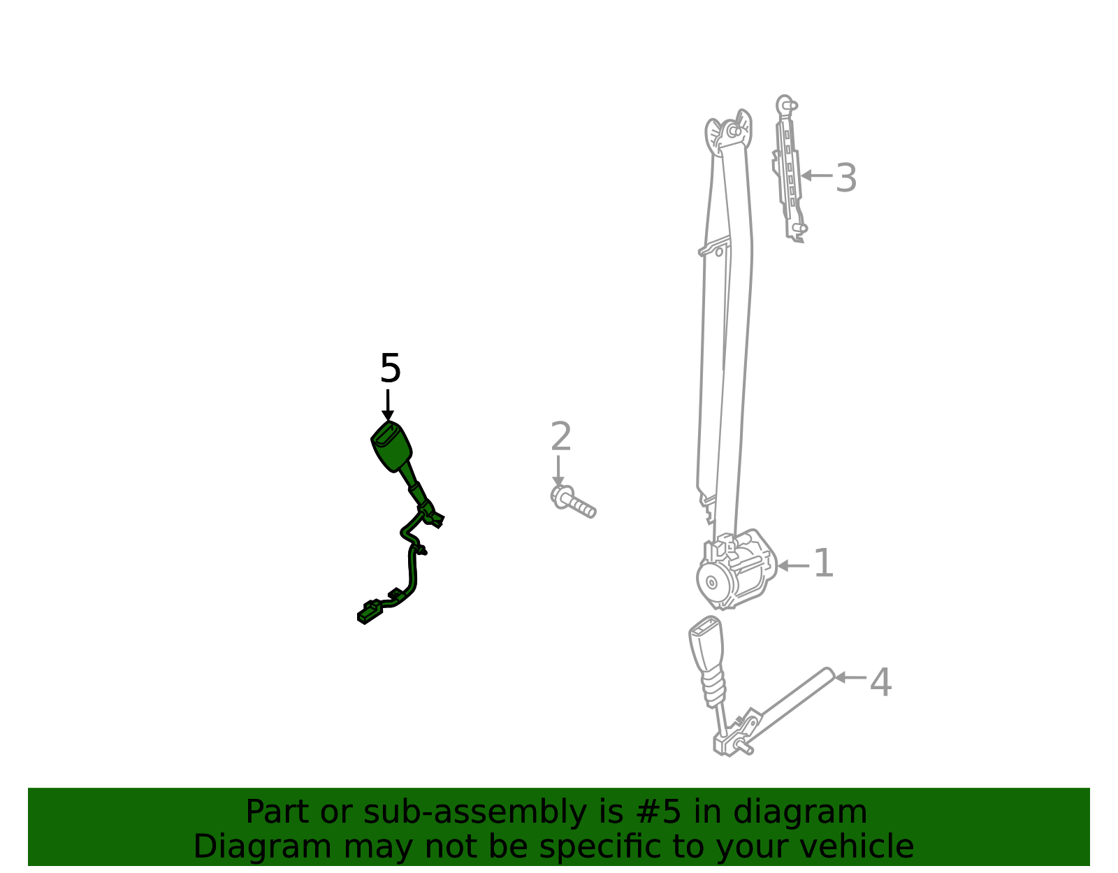 88840m7000wk - Kia Buckle 2019-2024 Kia Forte | Performance Auto Parts