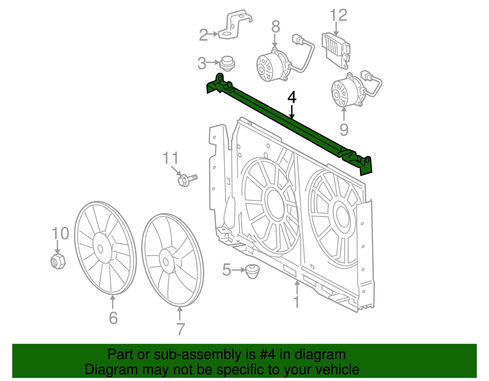 2006-2012 Toyota RAV4 Upper Shroud 16712-31071 | Toyota Parts Center