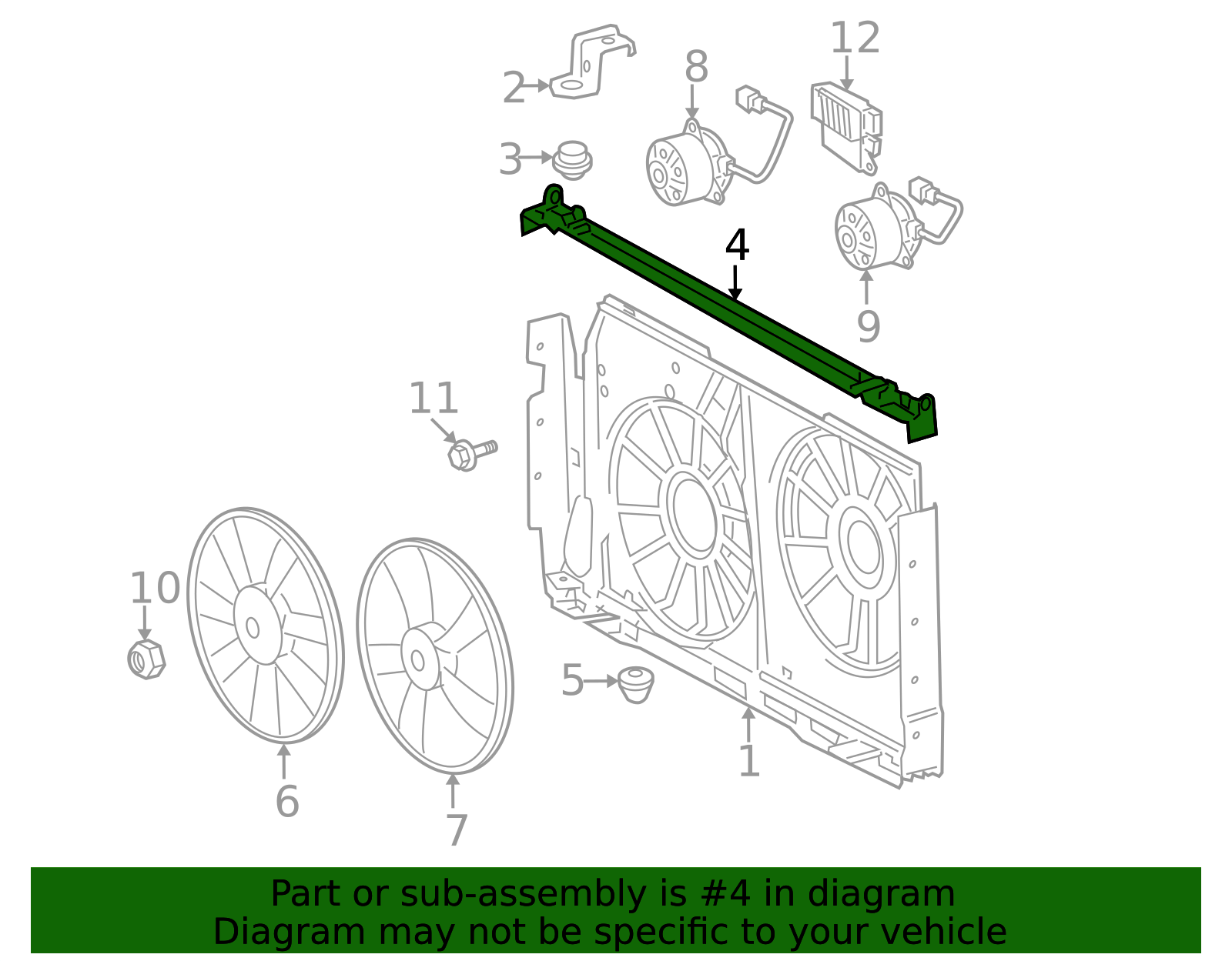 2006-2012 Toyota RAV4 Upper Shroud 16712-28050 | MotorMotor