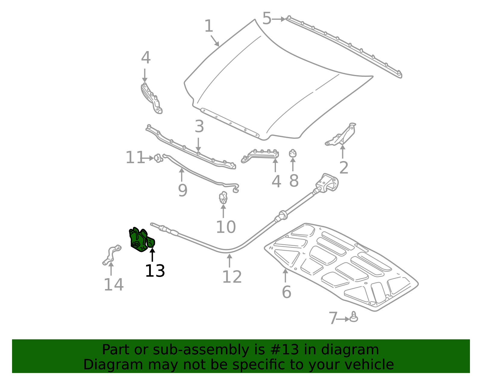 EC01-56-62XK - Latch 2001-2006 Mazda Tribute | MazdaParts.US Store