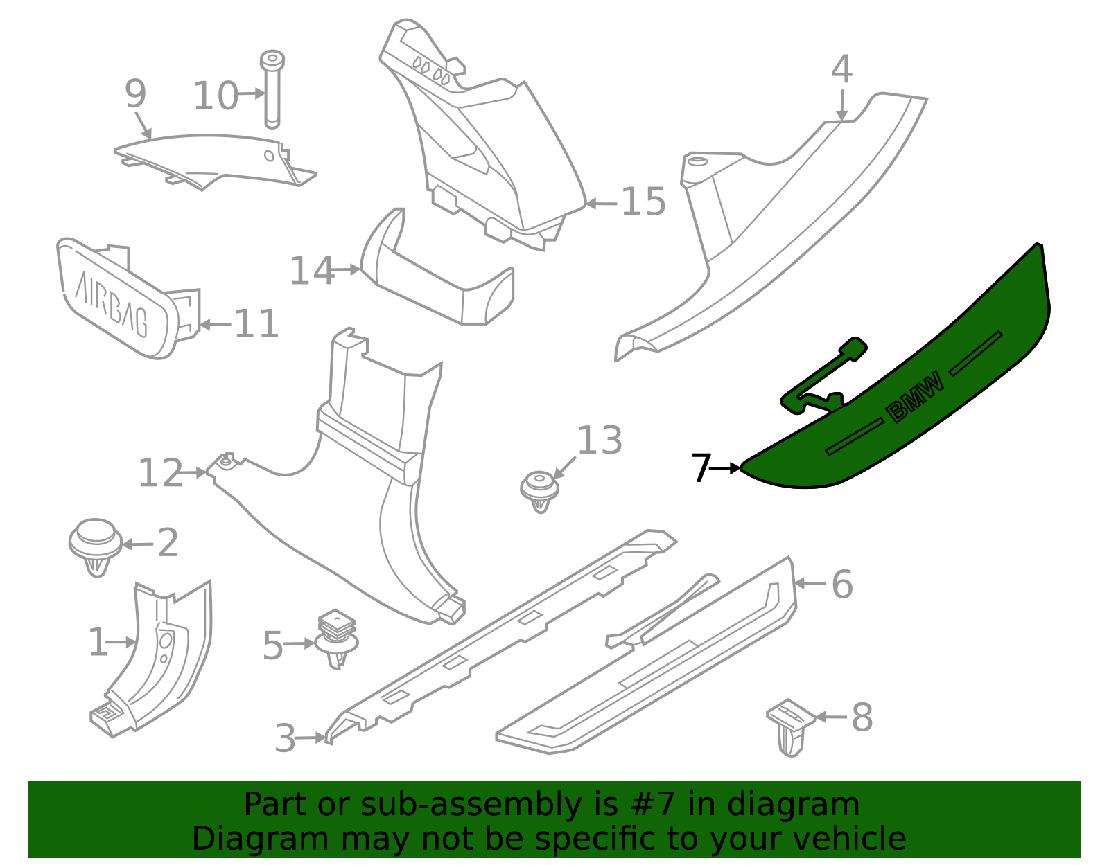 51-47-8-077-340 - High-Quality Scuff Plate for 2020-2022 BMW M8 Gran ...