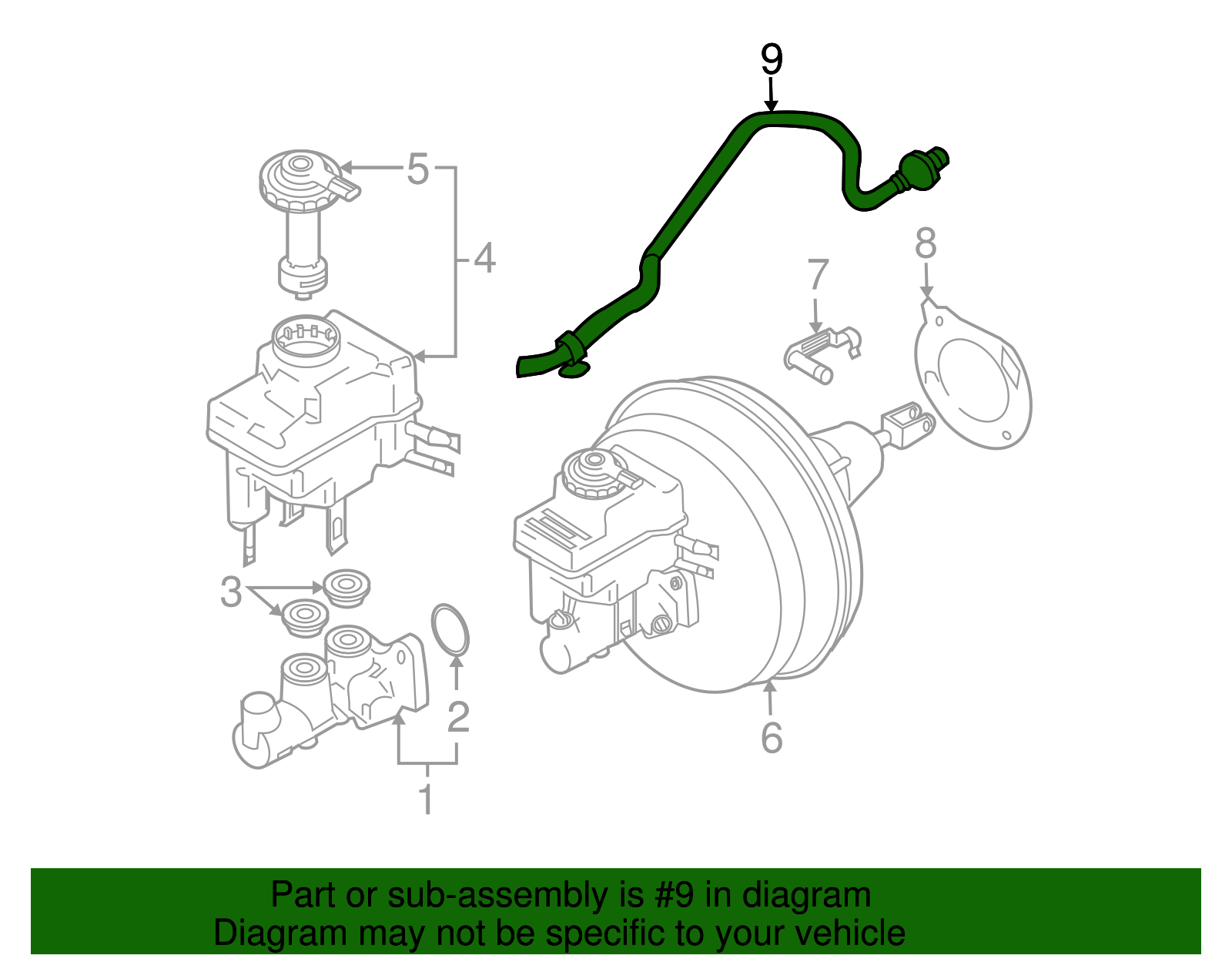 11-66-7-610-753 - Vacuum Hose - 2007 BMW | BMW Parts Exchange
