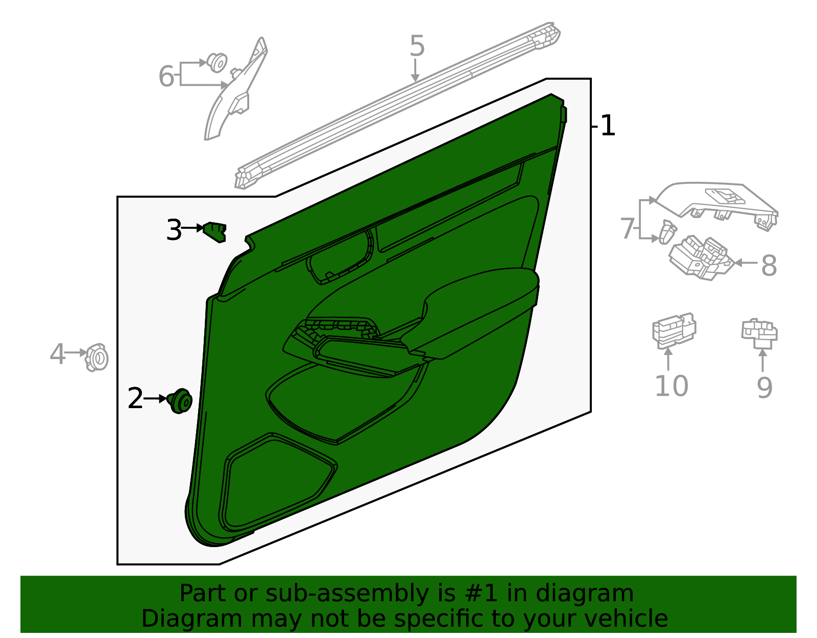 Original Door Trim Panel for 2022-2024 Honda Civic | OEM Part# 83500 ...