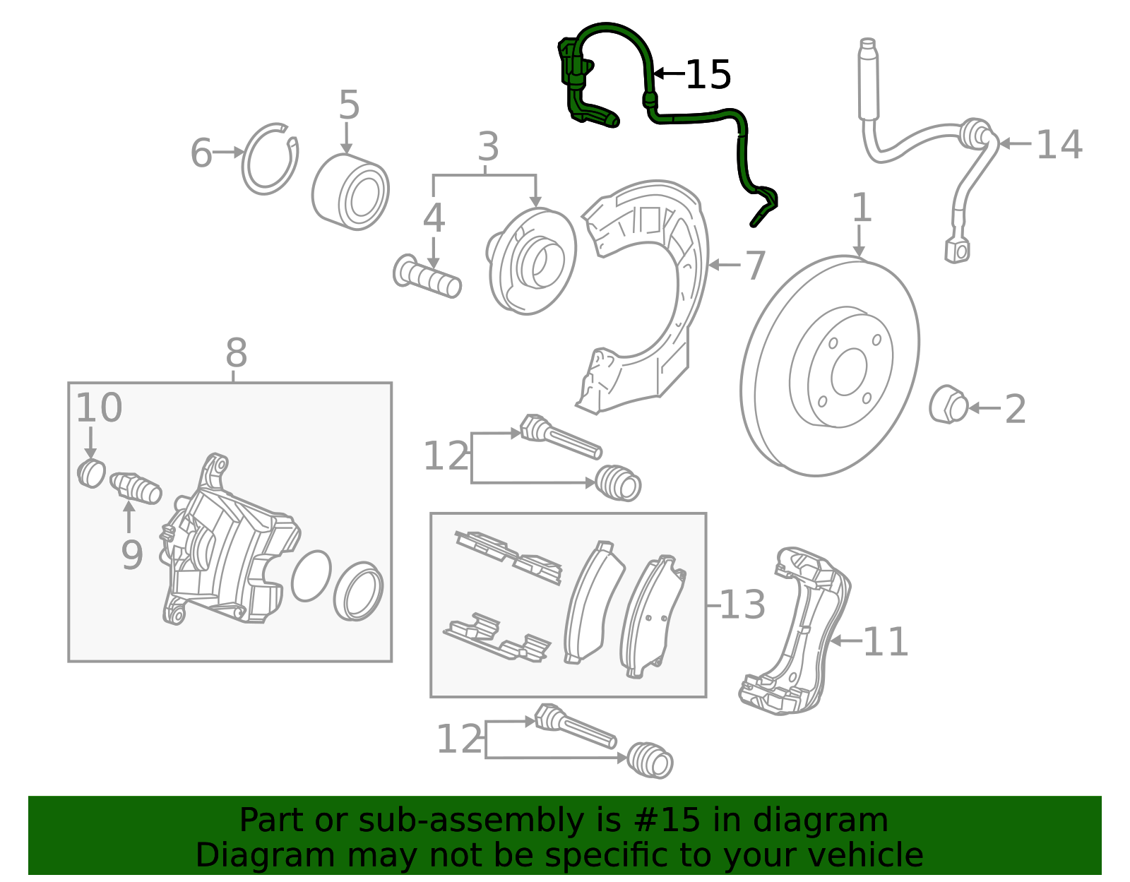 Front Passenger Side Wheel Speed Sensor 94544448 | OEM Parts Online