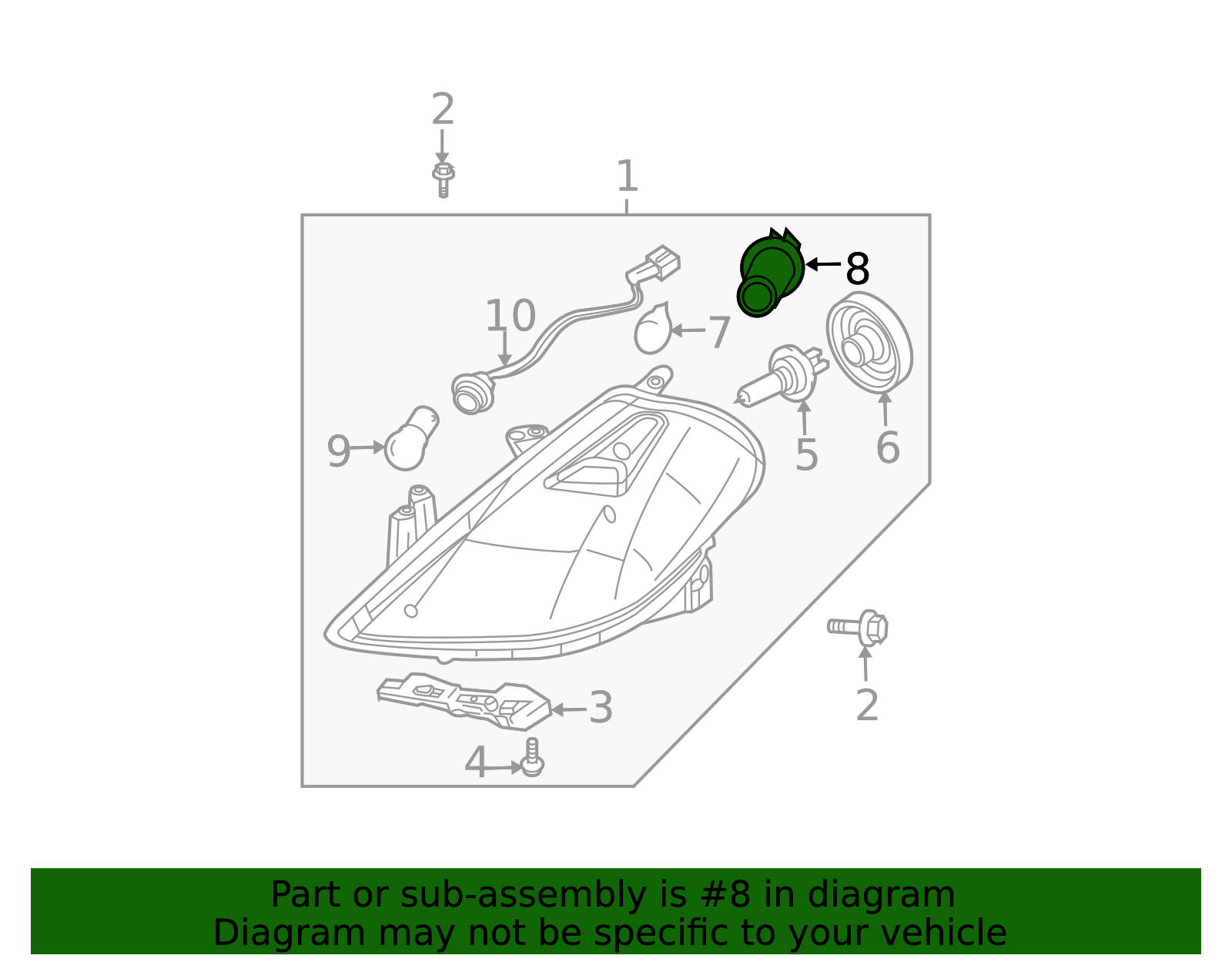 2007-2025 Nissan Marker Lamp Bulb Socket 26260-EM30A | TascaParts