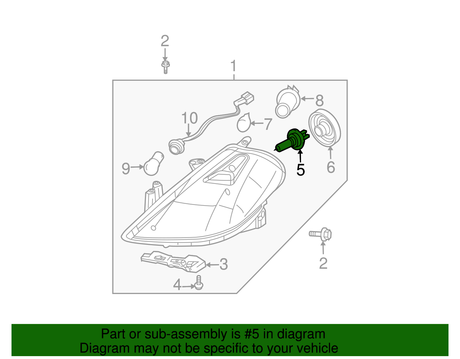 26294-9B90B - Headlamp Bulb - 1993-2019 Nissan | World OEM Parts Nissan