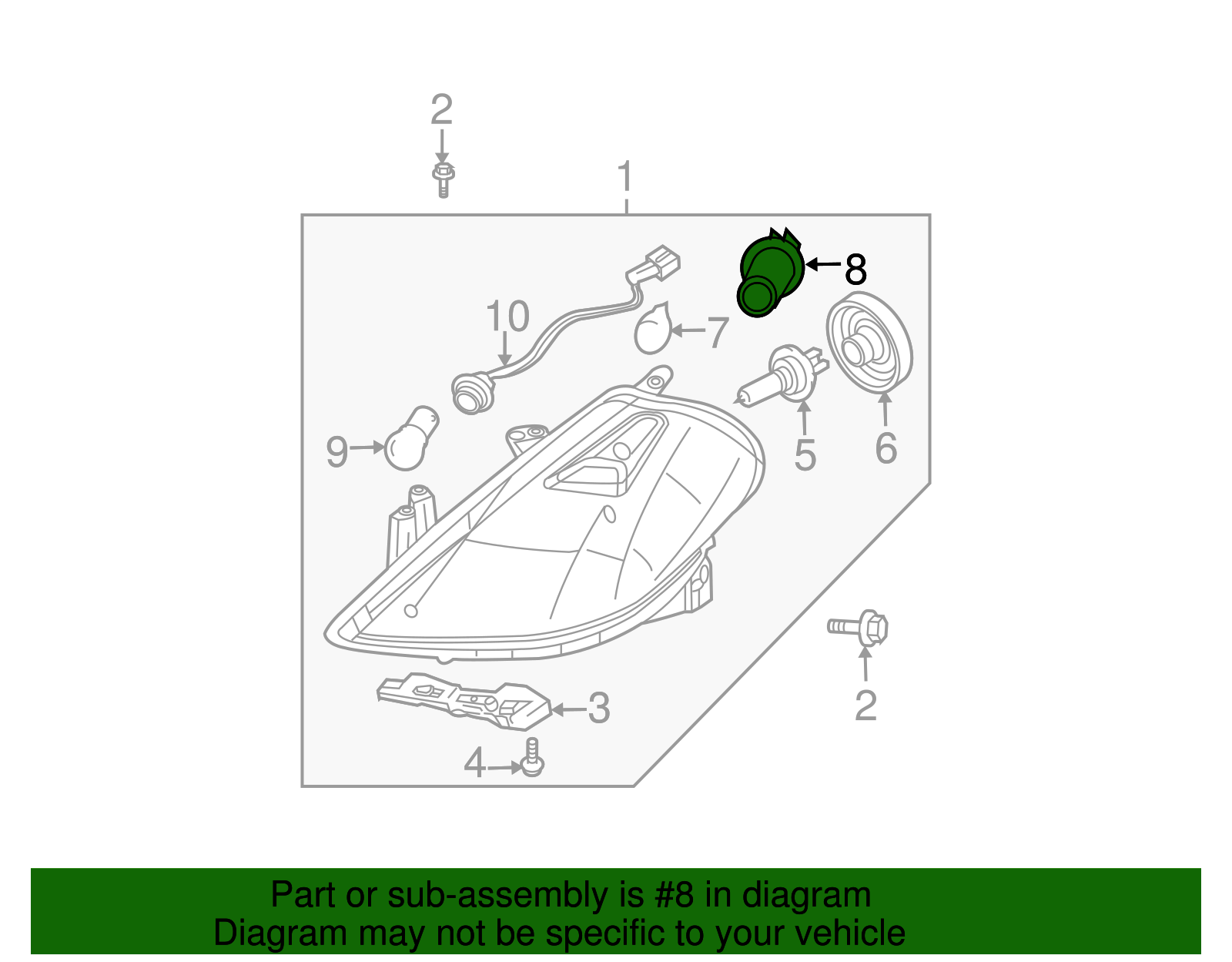 2007-2025 Nissan Marker Lamp Bulb Socket 26260-EM30A | Bill Kay Nissan ...