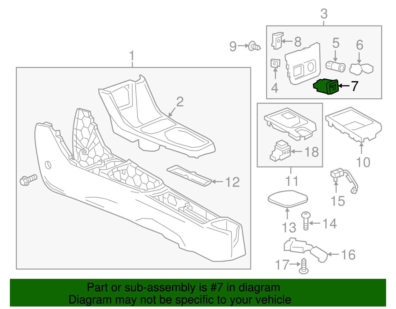 2017-2019 GM Jet Black USB Receptacle 13536589 | GM Parts Center