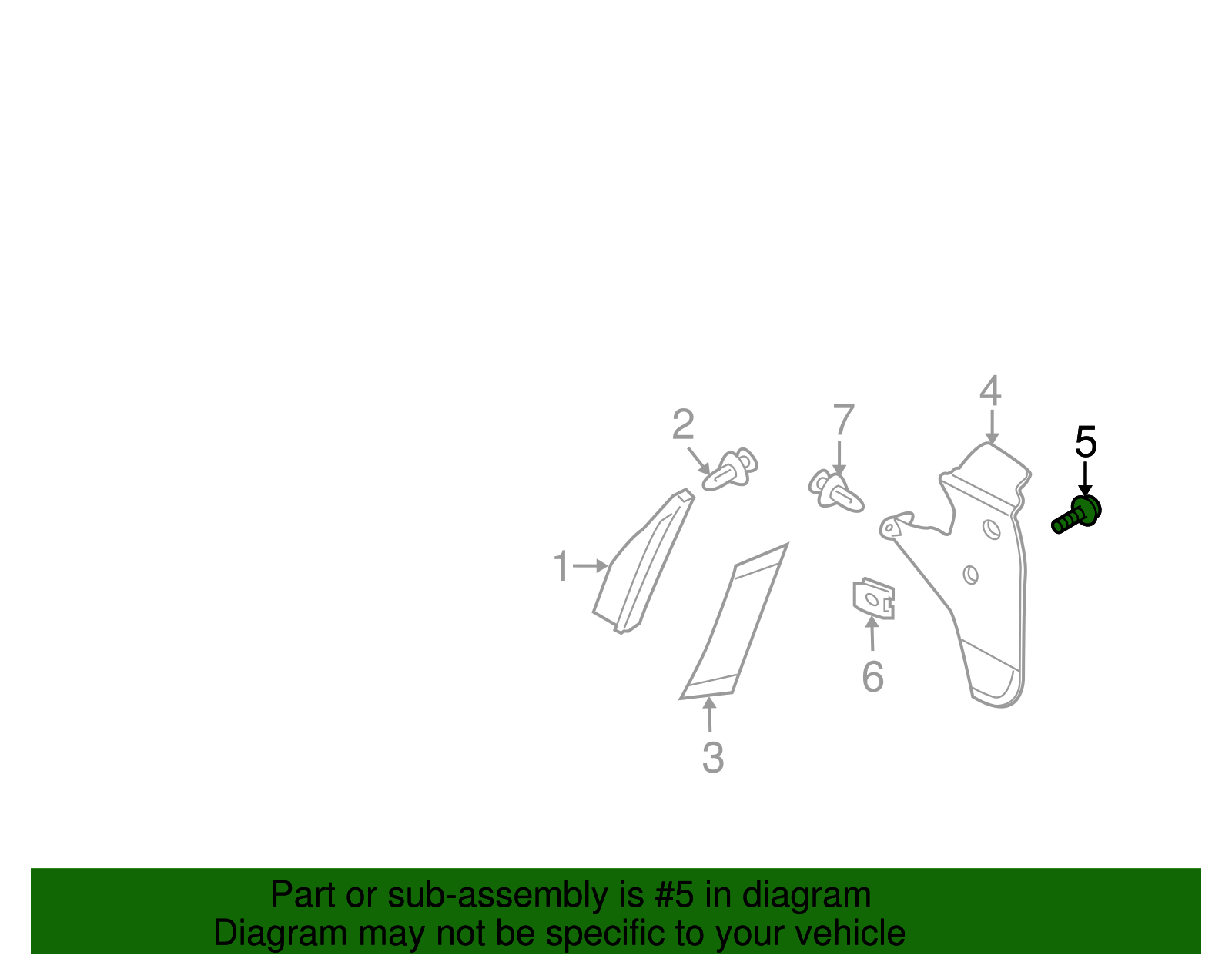 2005-2012 Ford | Side Reinforced Screw | W503913-S436 | Walls' Ford Parts