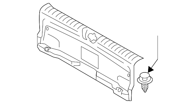 2017-2024 Mitsubishi Mirage G4 Rear Trunk Trim 7240a172xa | Mitsubishi ...