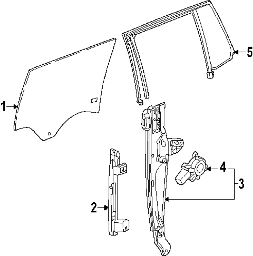 2024-2025 GM Run Weather-Strip 84798404 | Courtesy Parts