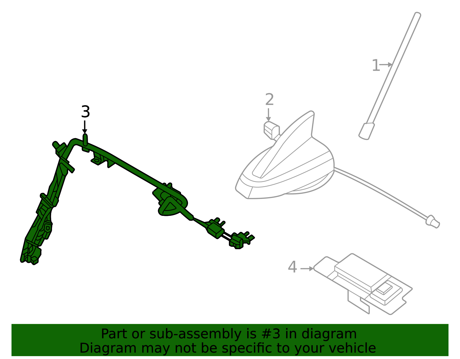 Cable Assembly Extension N1WZ-18812-AC | OEM Parts Online