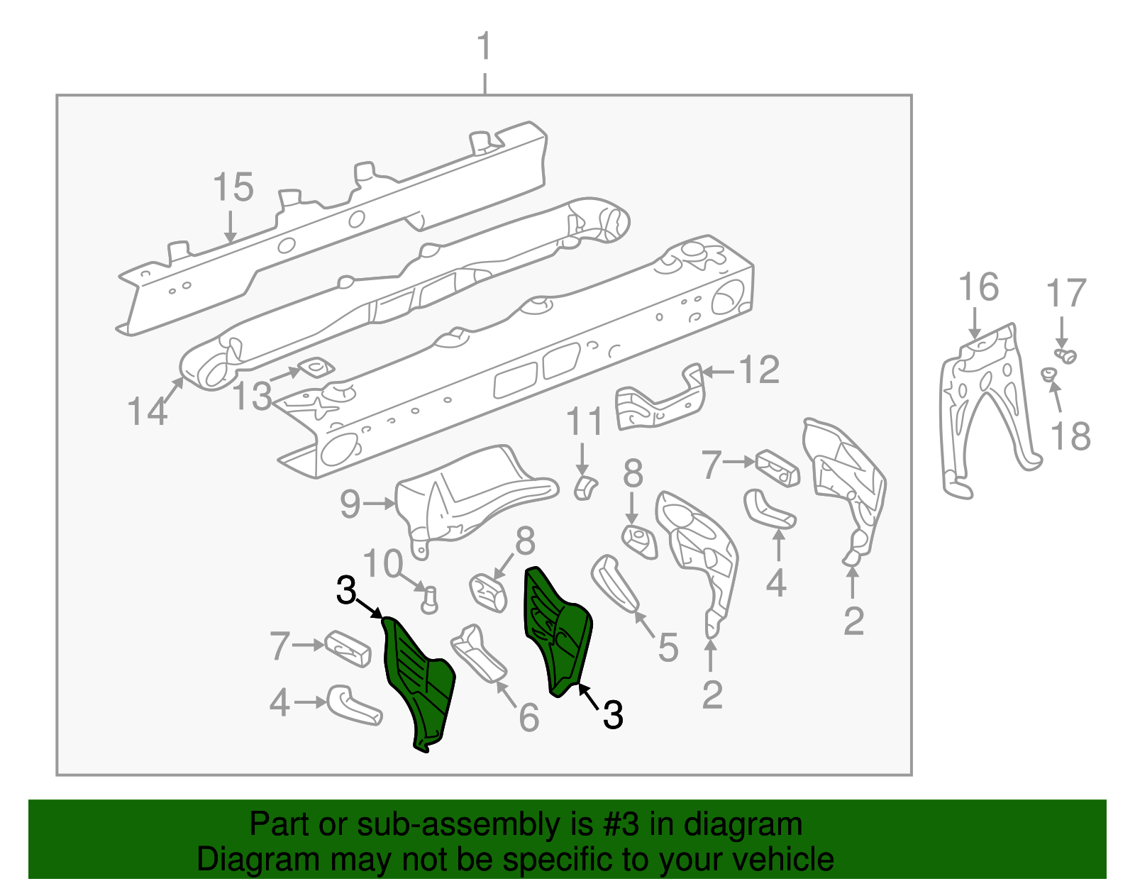 2001-2007 GM Bracket 10426357 | Capital Chevy Parts