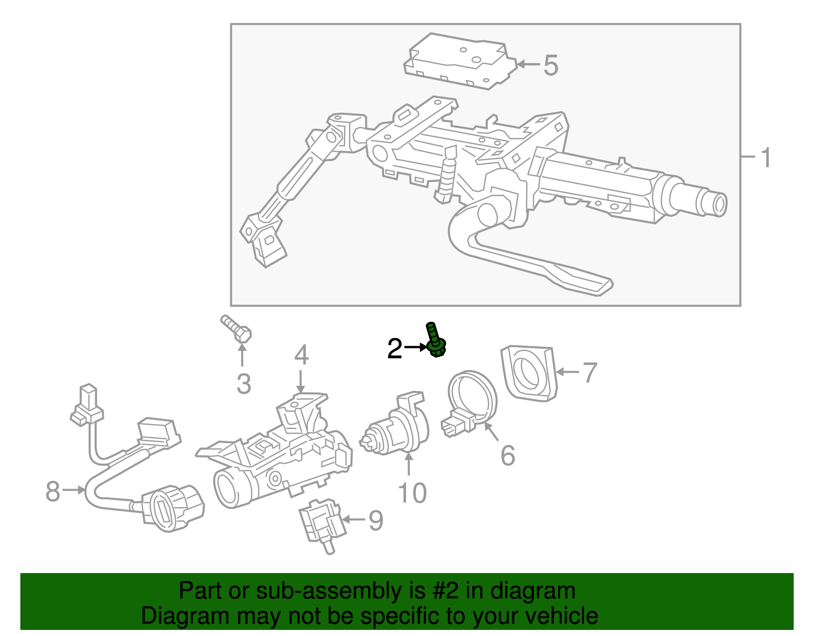 N-102-400-03 - Column Assembly Mount Bolt | Order Euro Parts