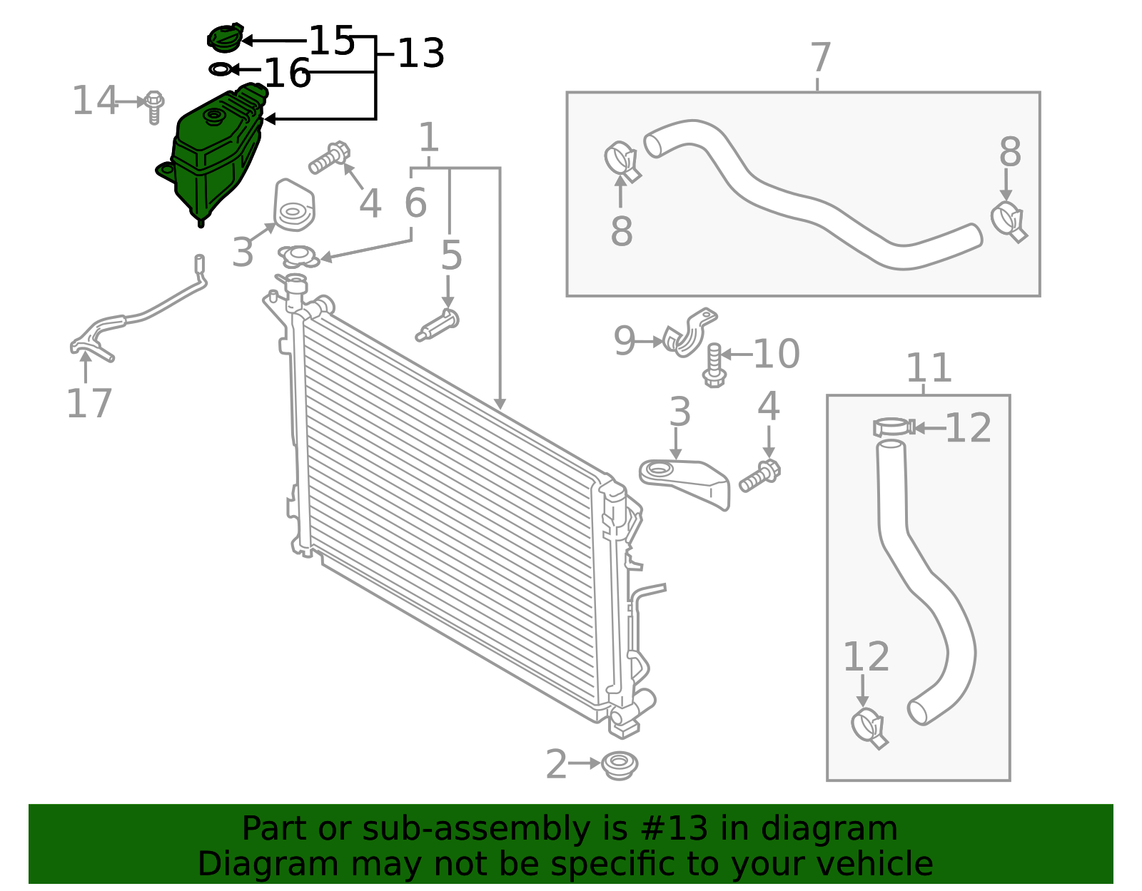 25430-S1000 - Reservoir Tank 2020-2025 Kia Telluride | Kia.Parts Store