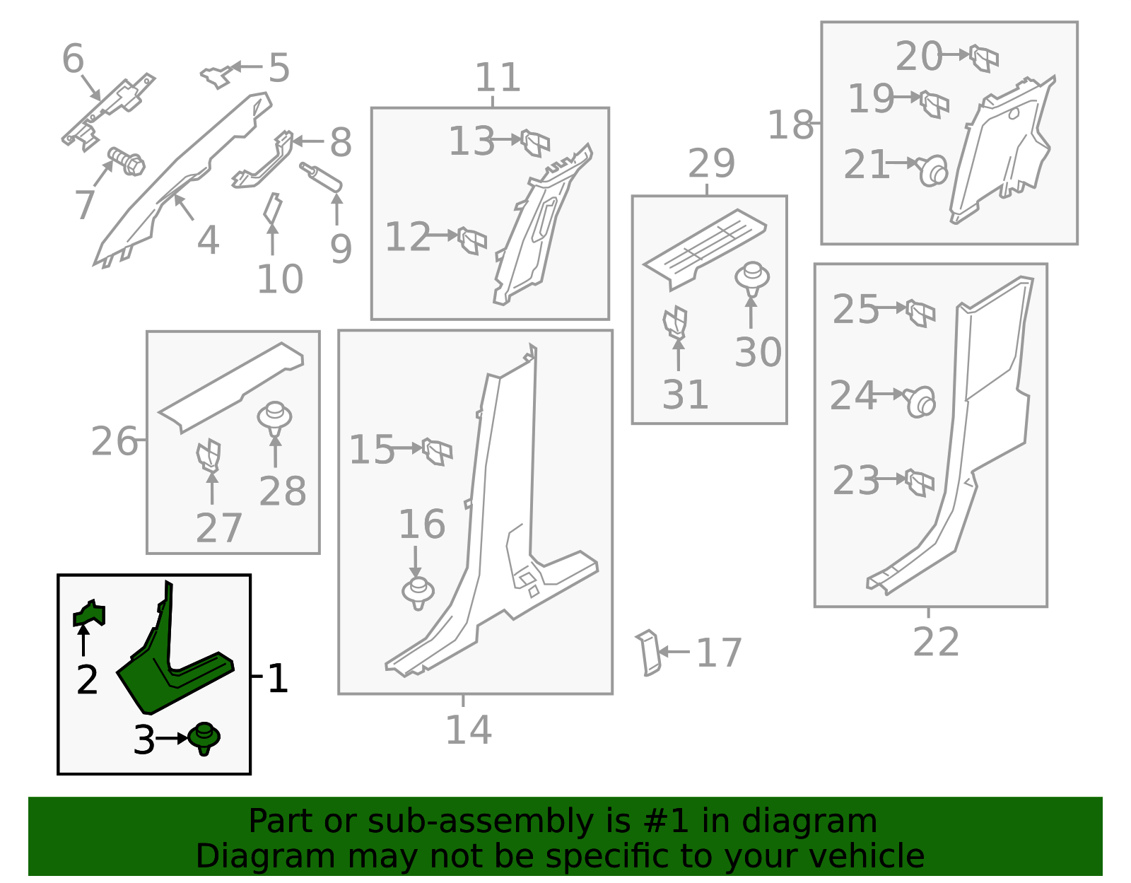 2019-2023 Ford Ranger | Cowl Kick Panel | KB3Z-2102345-AA | Walls' Ford ...