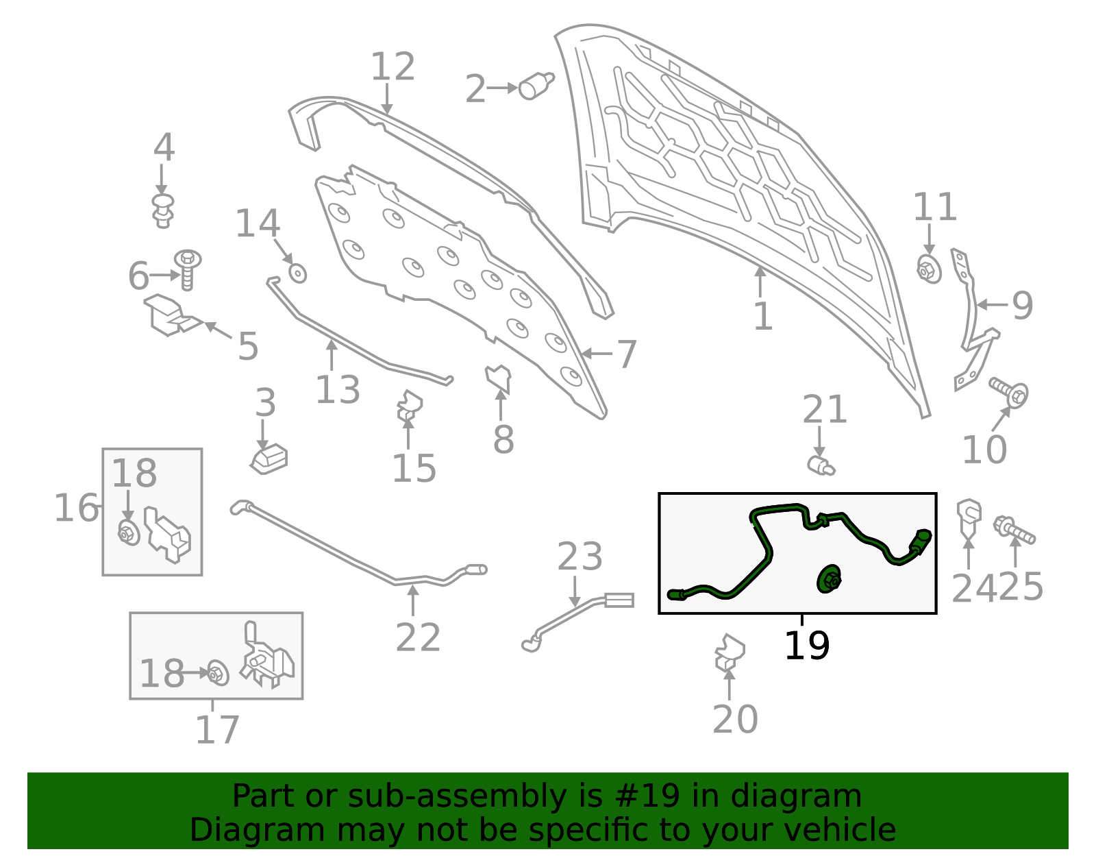 DS7Z-16916-G - Release Cable 2013-2020 Ford | Ford Parts Direct