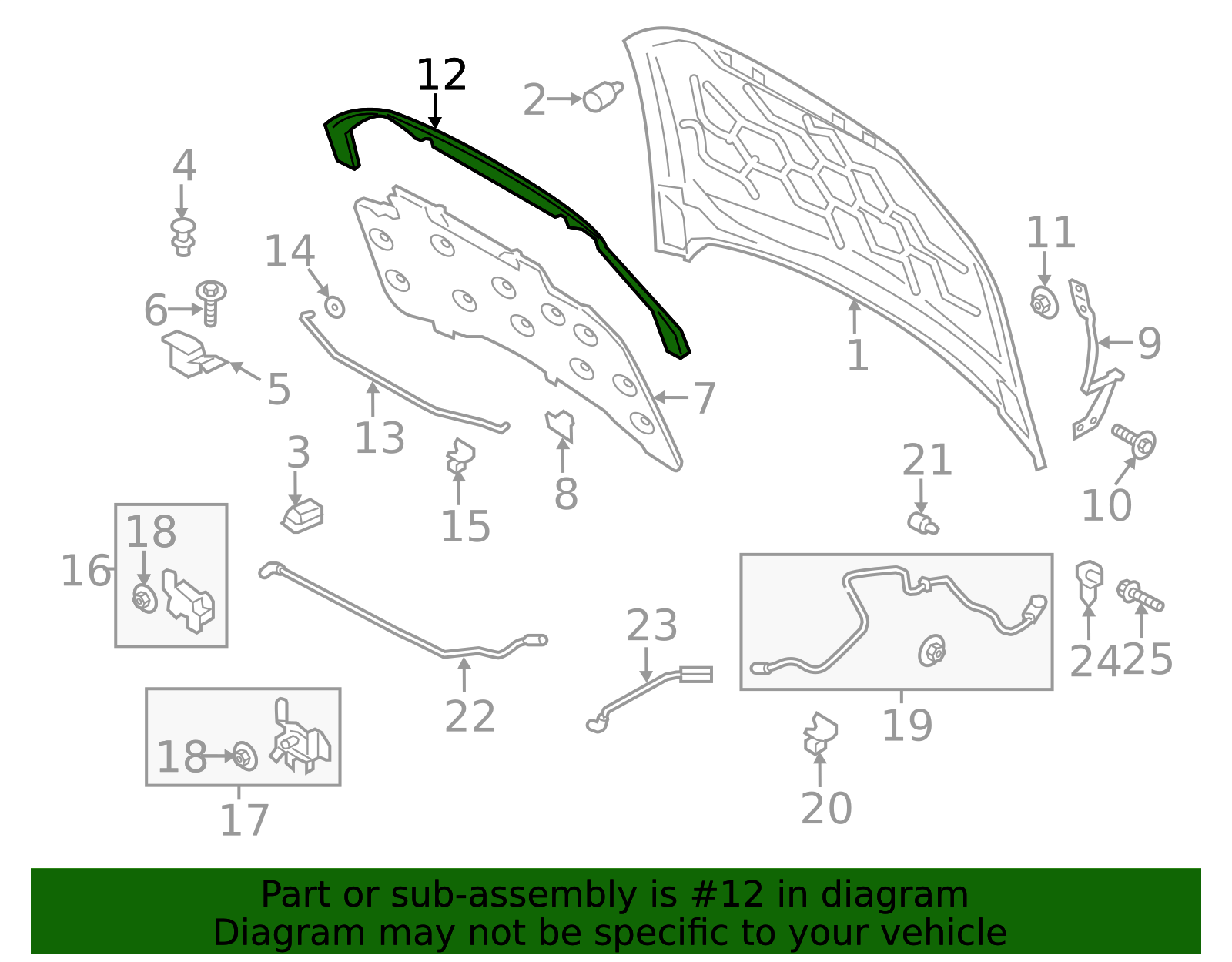 2013-2020 Ford Front Weather-Strip DS7Z-16B990-F | Awesome Parts Ford