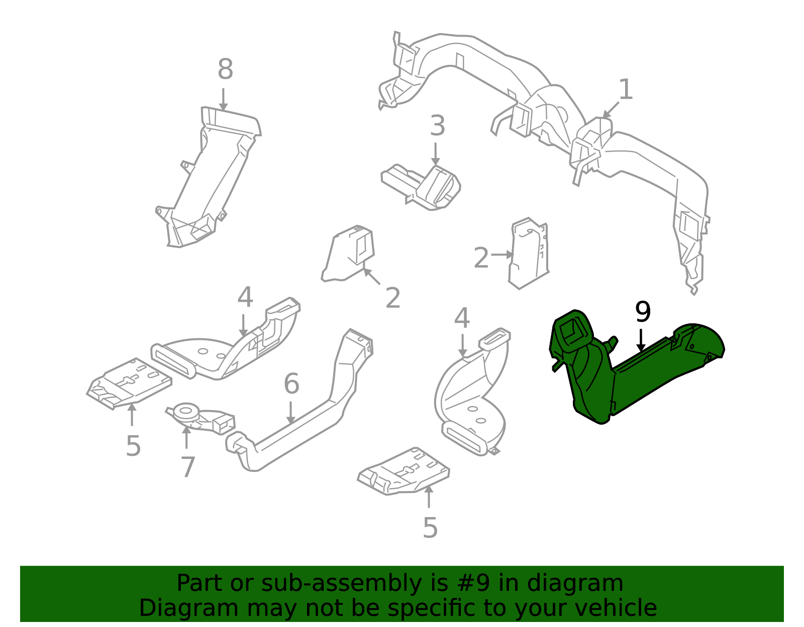 2007-2012 Hyundai Veracruz Lower Duct 97920-3J000 | MotorMotor