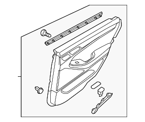 Hyundai - 83306-B1261-3RR - Door Trim Panel - 2019-2020 Genesis G80 ...